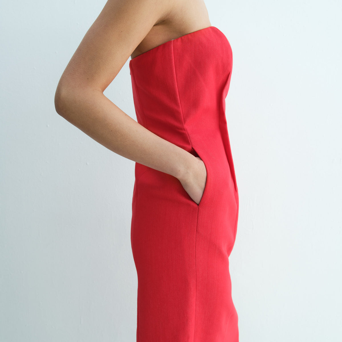 APPLE DRESS / ROSE RED – RIKA STUDIOS