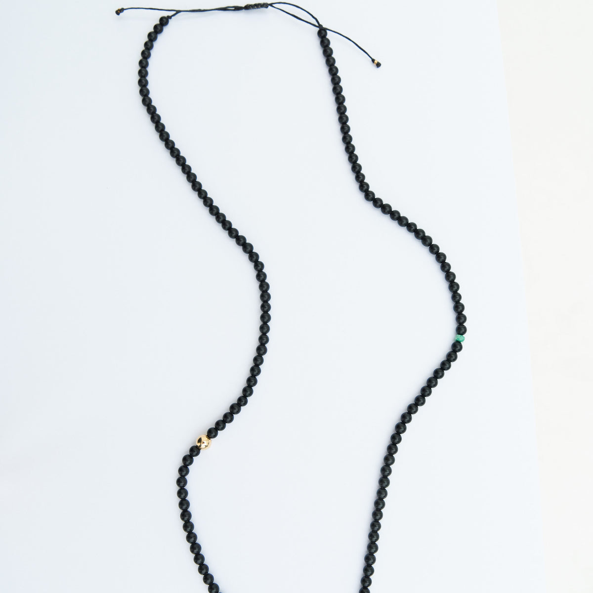 MARICHELLE / JANNE PEARL NECKLACE LONG, BLACK ONYX – RIKA STUDIOS